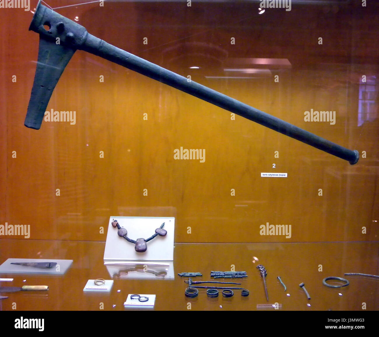 Halberd from Wroclaw, Silesian Group of the Unetice culture Stock Photo ...