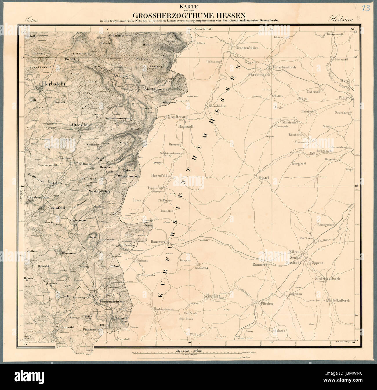 Hesse map hi-res stock photography and images - Alamy