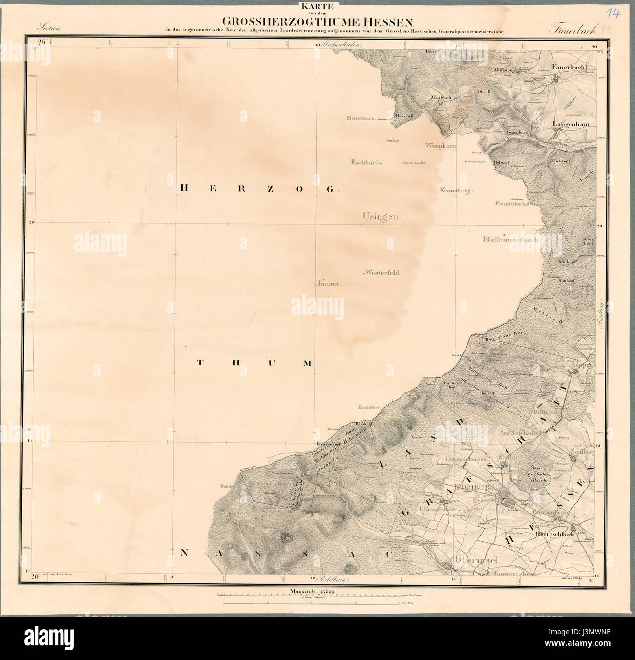 The 'Grossherzogtum Hessen 1832-1850 Karte' is a historical map of the ...