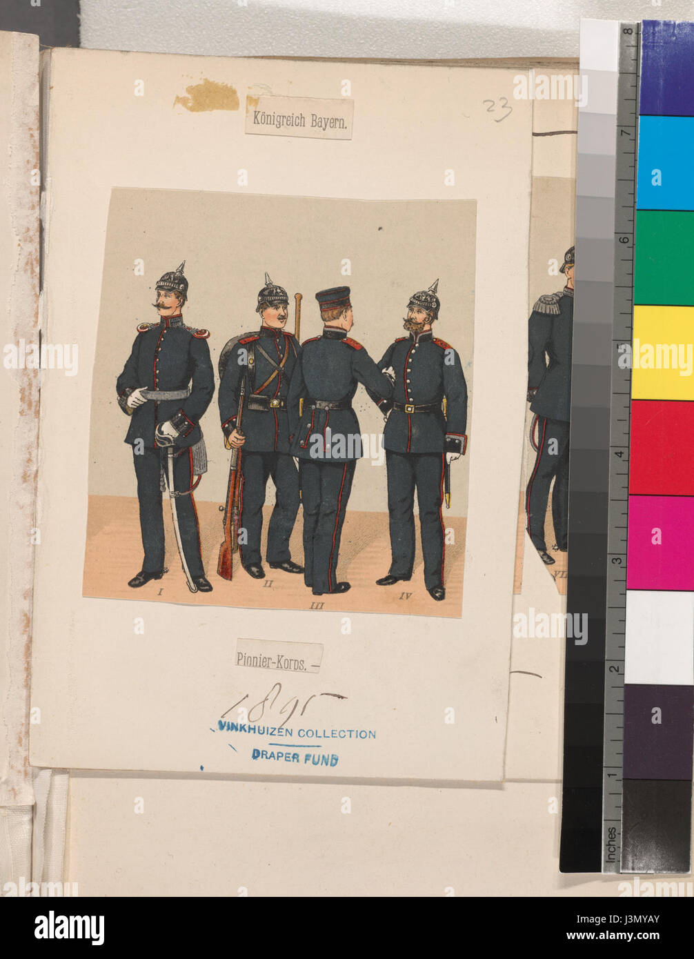 A historical depiction of Bavaria, Germany, between 1885 and 1896 ...