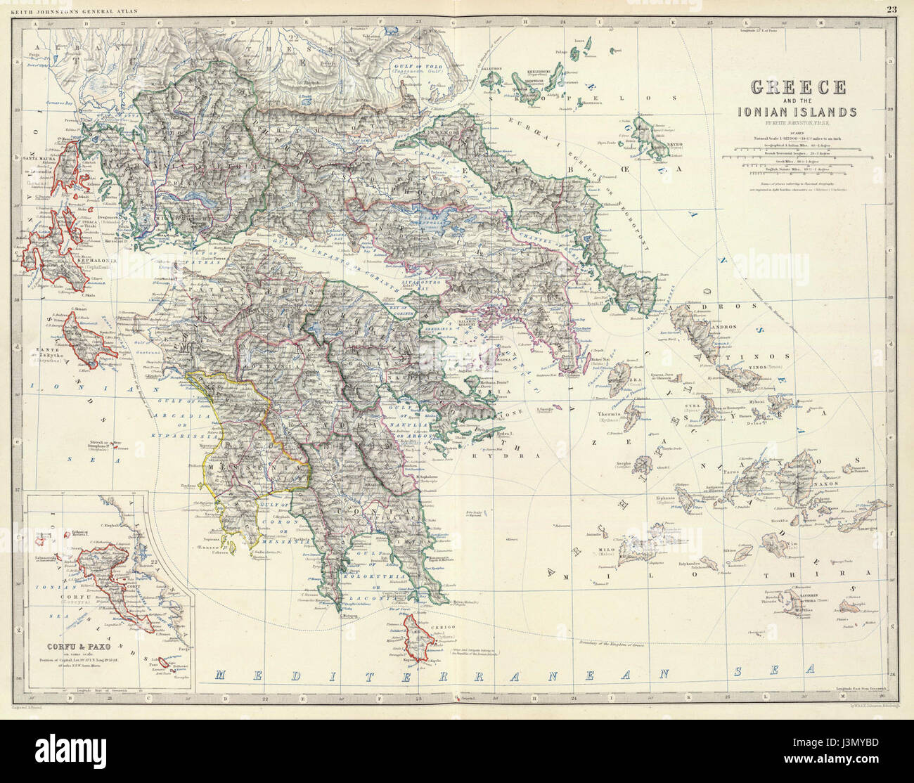 This map of Greece from 1861 provides a snapshot of the country during ...
