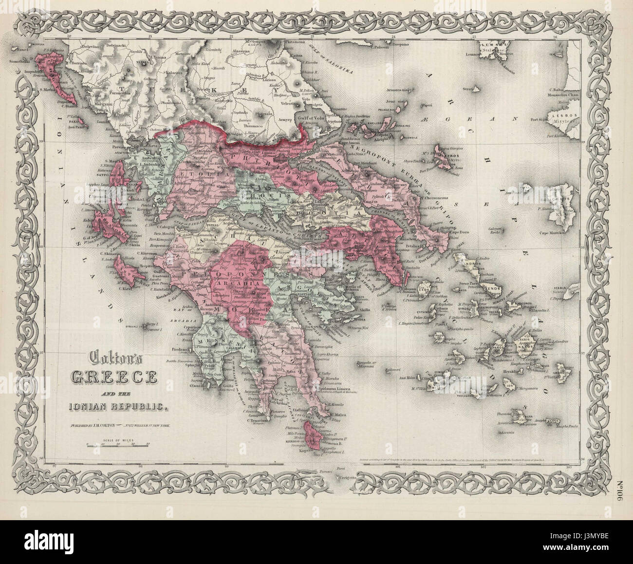 Greece political map hi-res stock photography and images - Alamy