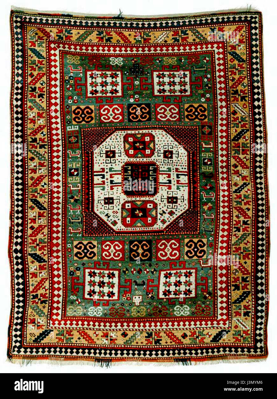 The Green Ground Karachopt Kazak Rug, auctioned by Sotheby's, is a ...