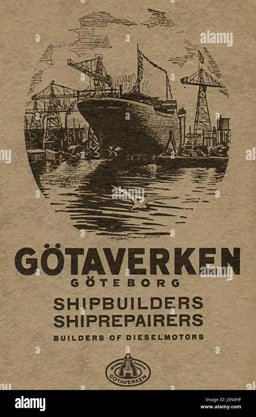 Gotaverken ad 1934 Stock Photo - Alamy