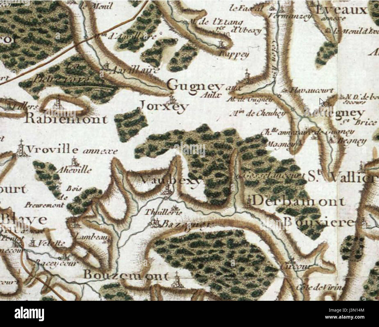 The Carte de Cassini, a series of maps created in the 18th century ...