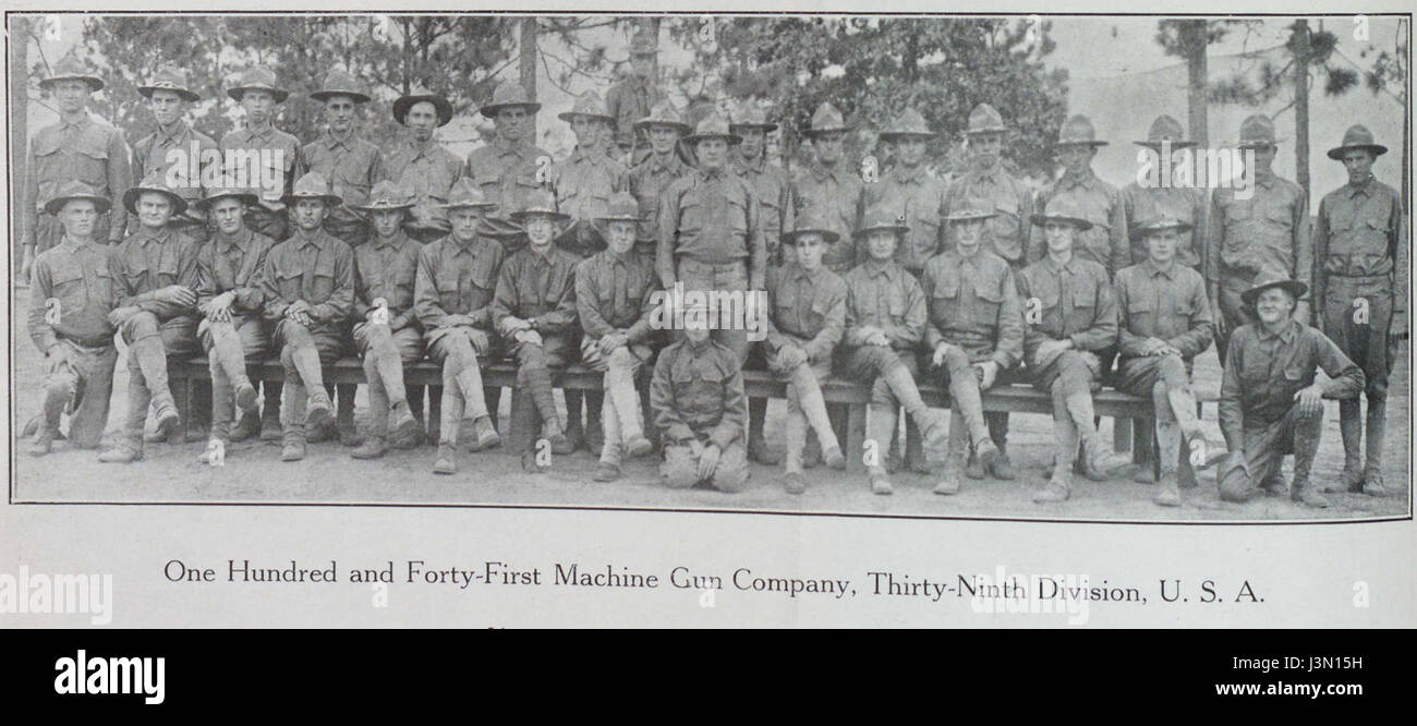 The 141st Machine Gun Battalion, likely a military unit, which played a ...