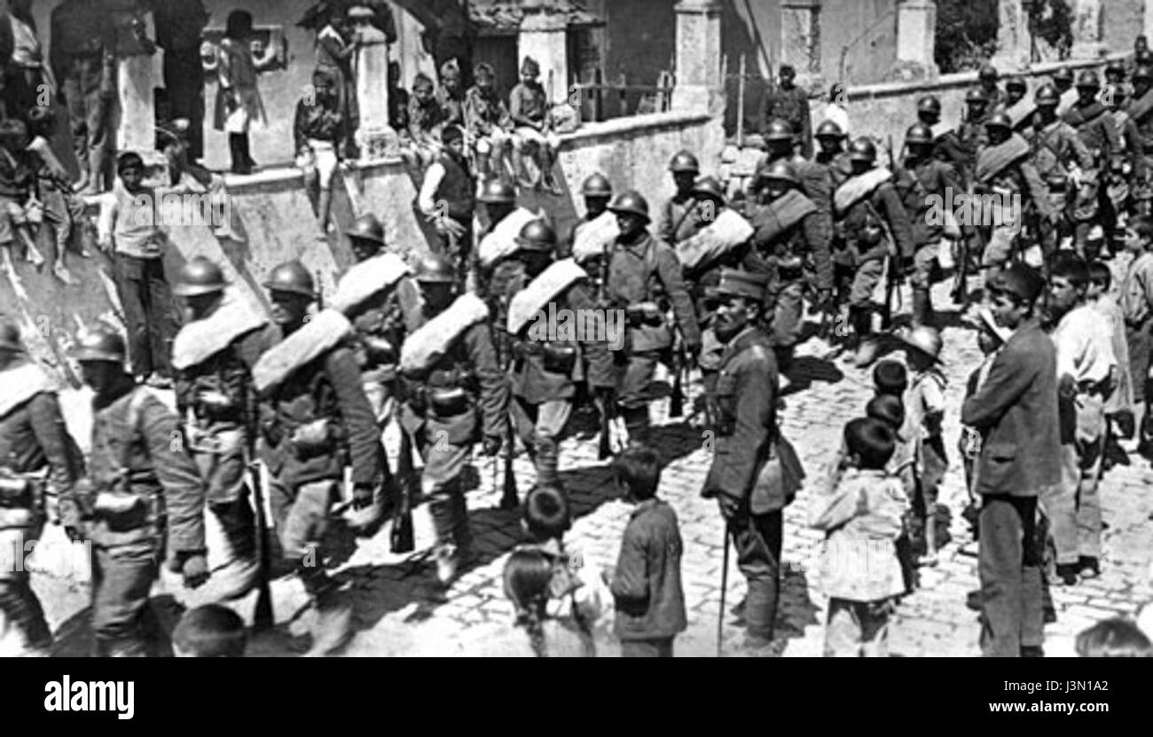 Greek occupation troops in Anatolia Stock Photo - Alamy