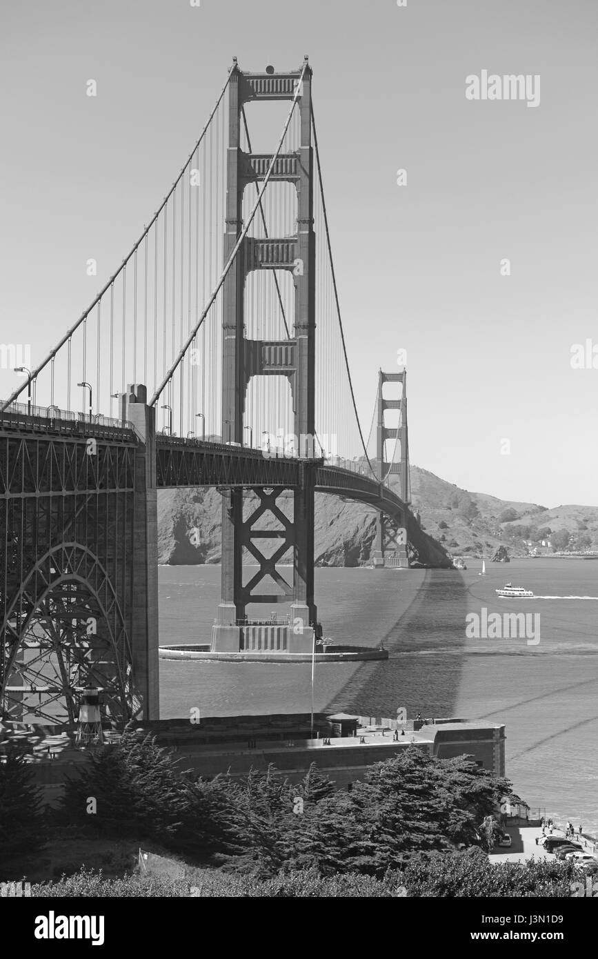 The Golden Gate Bridge, an engineering marvel of construction and ...