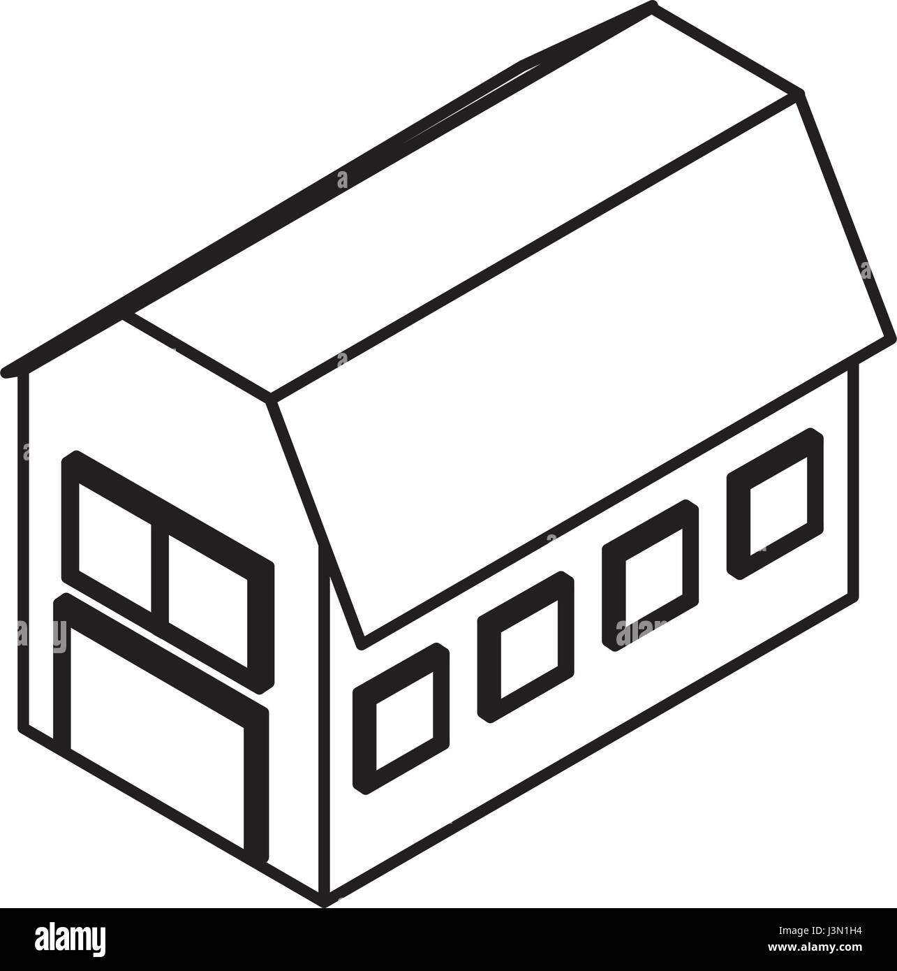 stable farm isometric icon Stock Vector Image & Art - Alamy