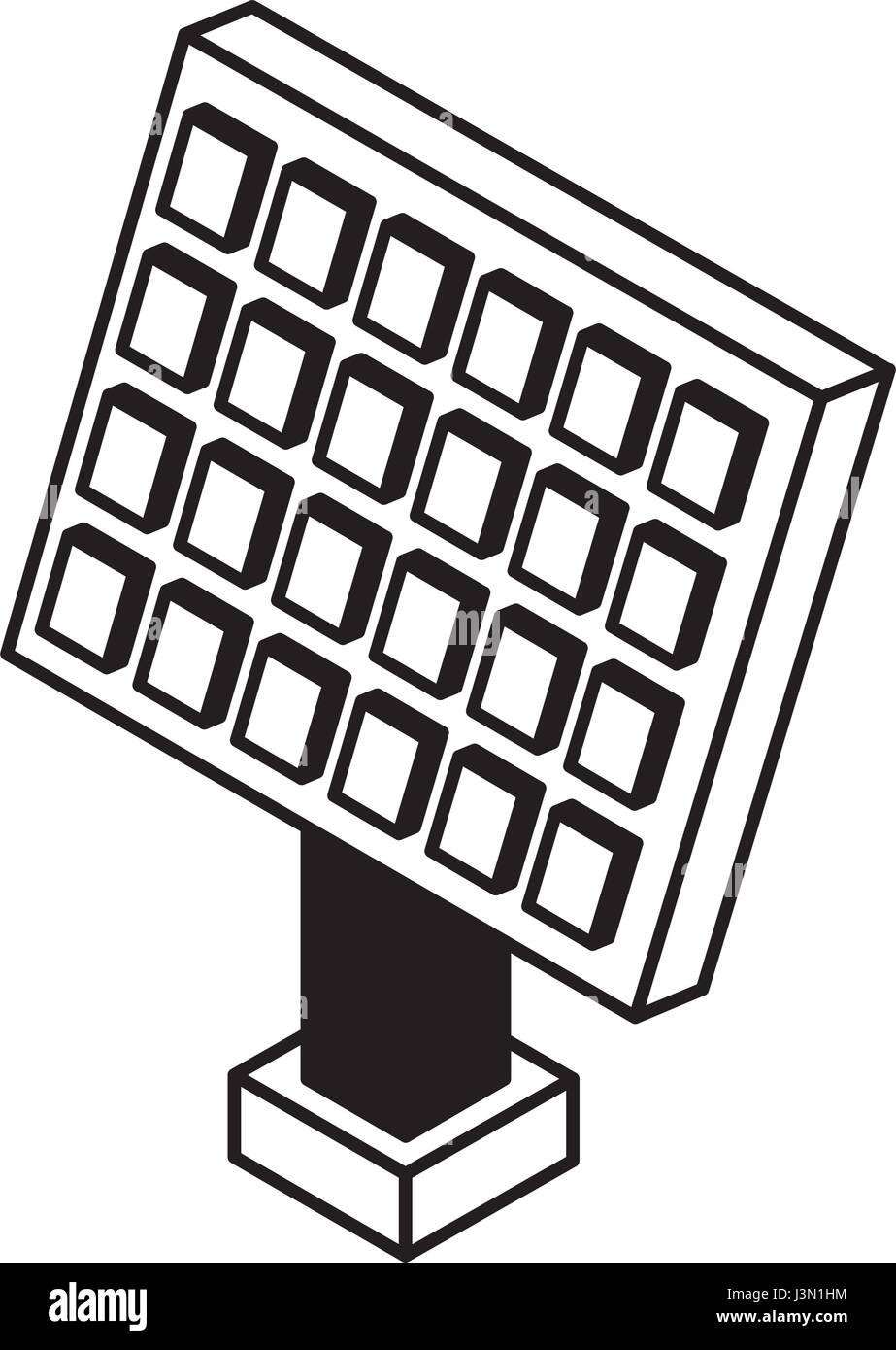 panel solar isometric icon Stock Vector Image & Art - Alamy