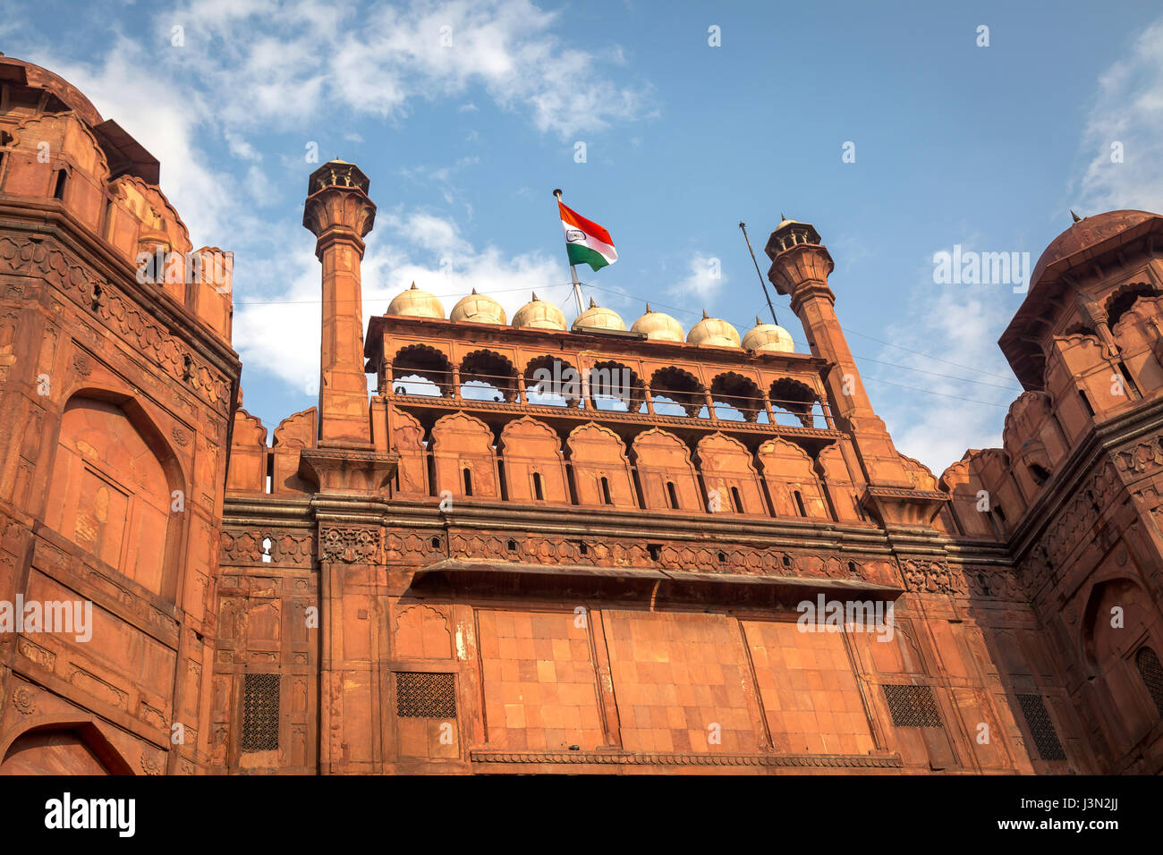 Red Fort Delhi is a red sandstone fort city built by emperor Akbar. A ...