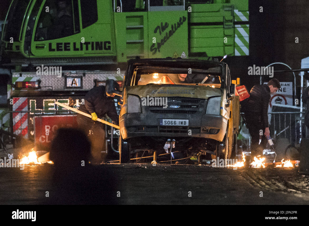 Filming of 'Avengers: Infinity War' on the Royal Mile in Edinburgh ...