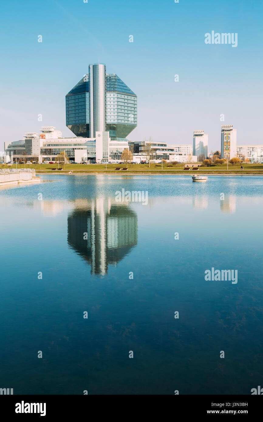 Minsk, Belarus. Building Of National Library Of Belarus In Minsk ...