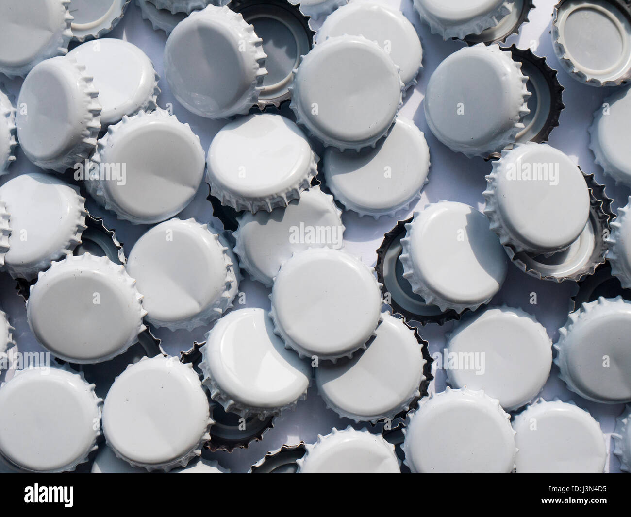 Blank bottle tops Stock Photo - Alamy