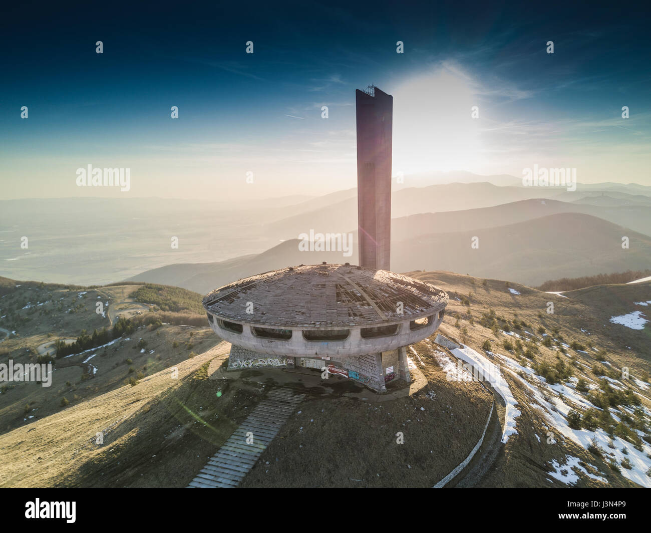 A selection of images of The Buzludzha Monument. Buzludzha is a ...