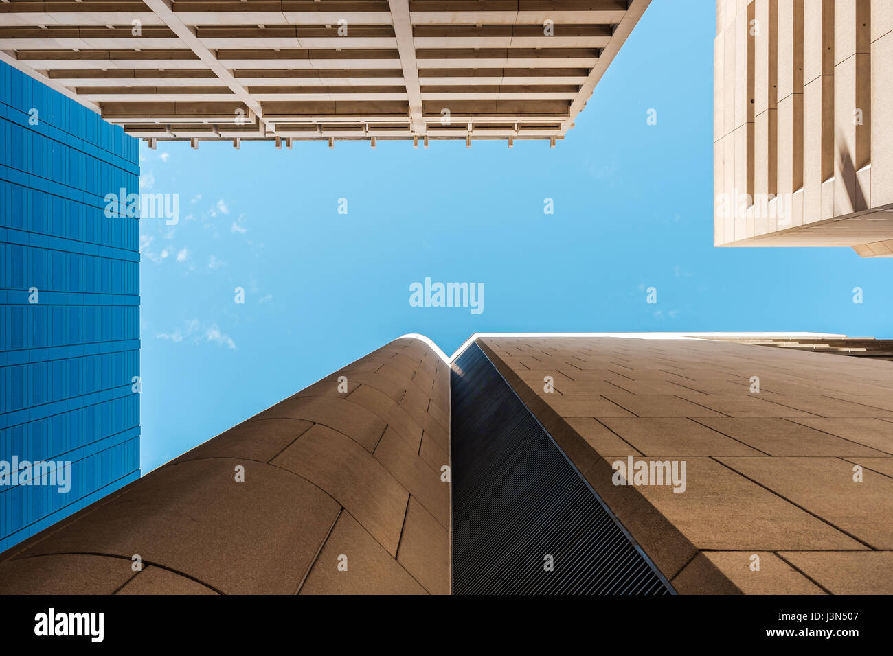 Adelaide city office buildings in CBD on a day Stock Photo - Alamy