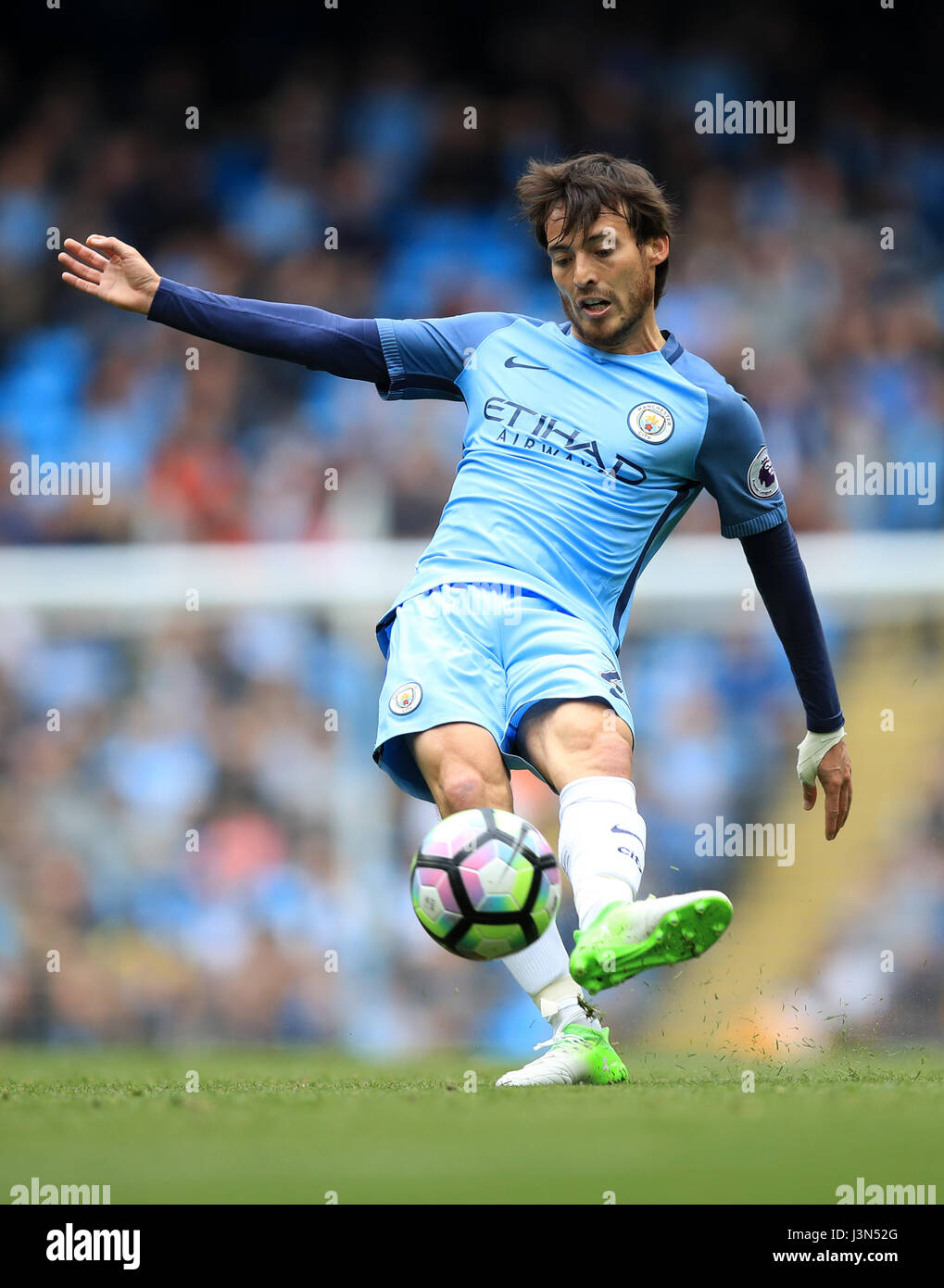 Manchester City's David Silva during the Premier League match at the ...