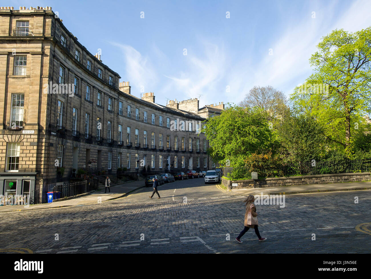 Royal Circus in Edinburgh's New Town. Designed by architect William ...