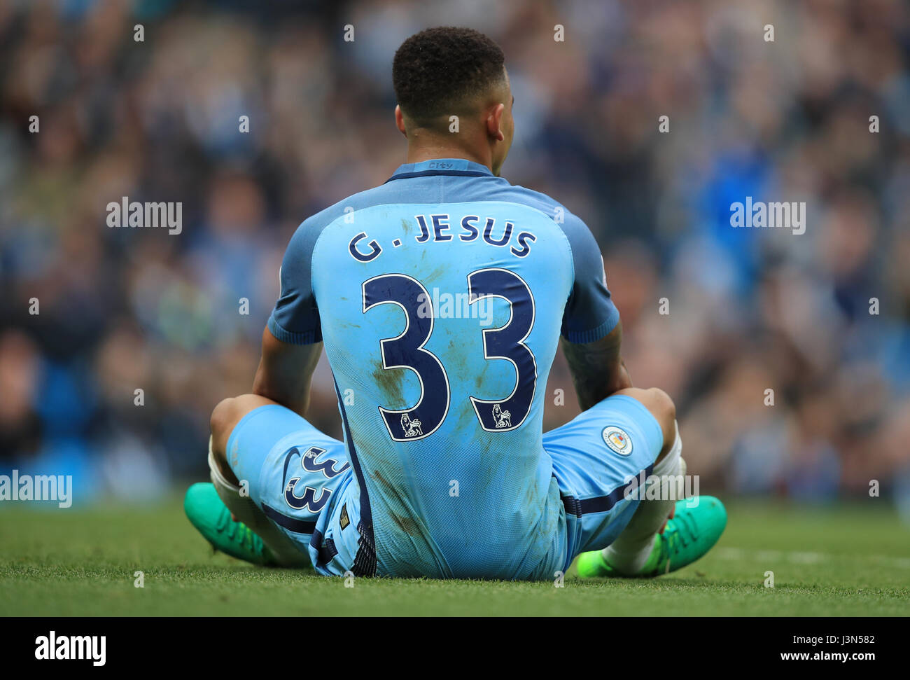 Manchester City's Gabriel Jesus during the Premier League match at the ...