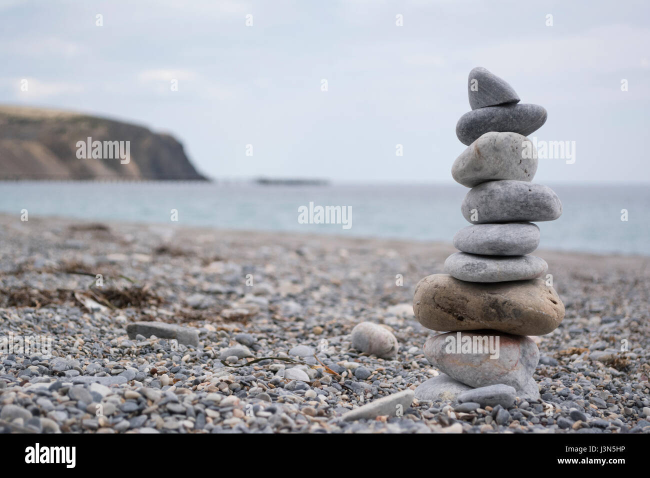 Rock cairn beach hi-res stock photography and images - Alamy