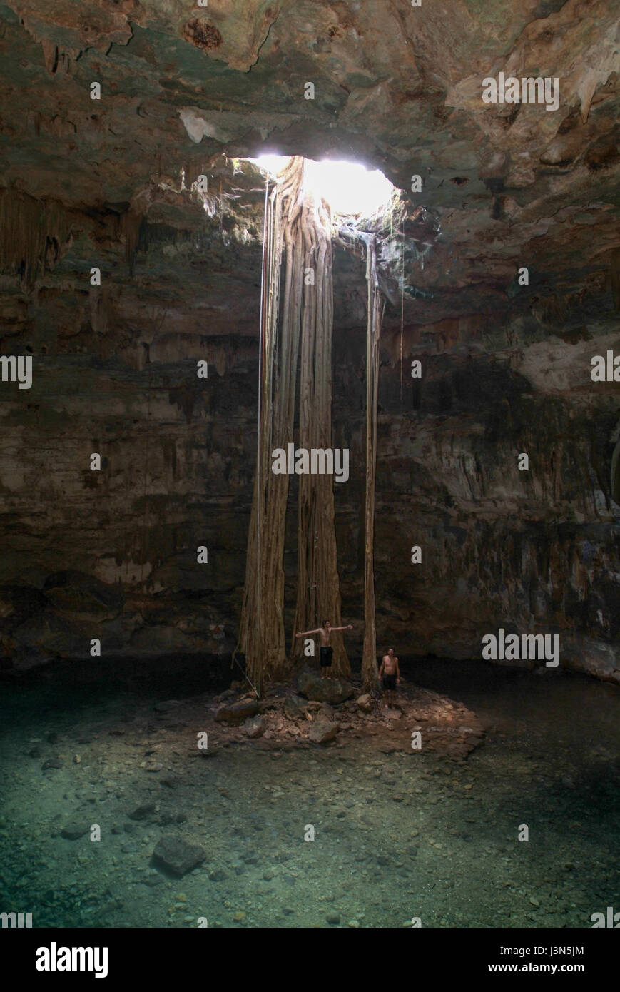 Cenote Samula is 7 km from center of town Valladolid in Yucatan ...