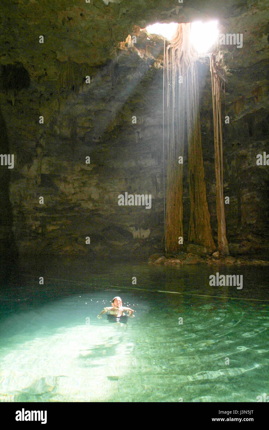 Cenote Samula is 7 km from center of town Valladolid in Yucatan ...