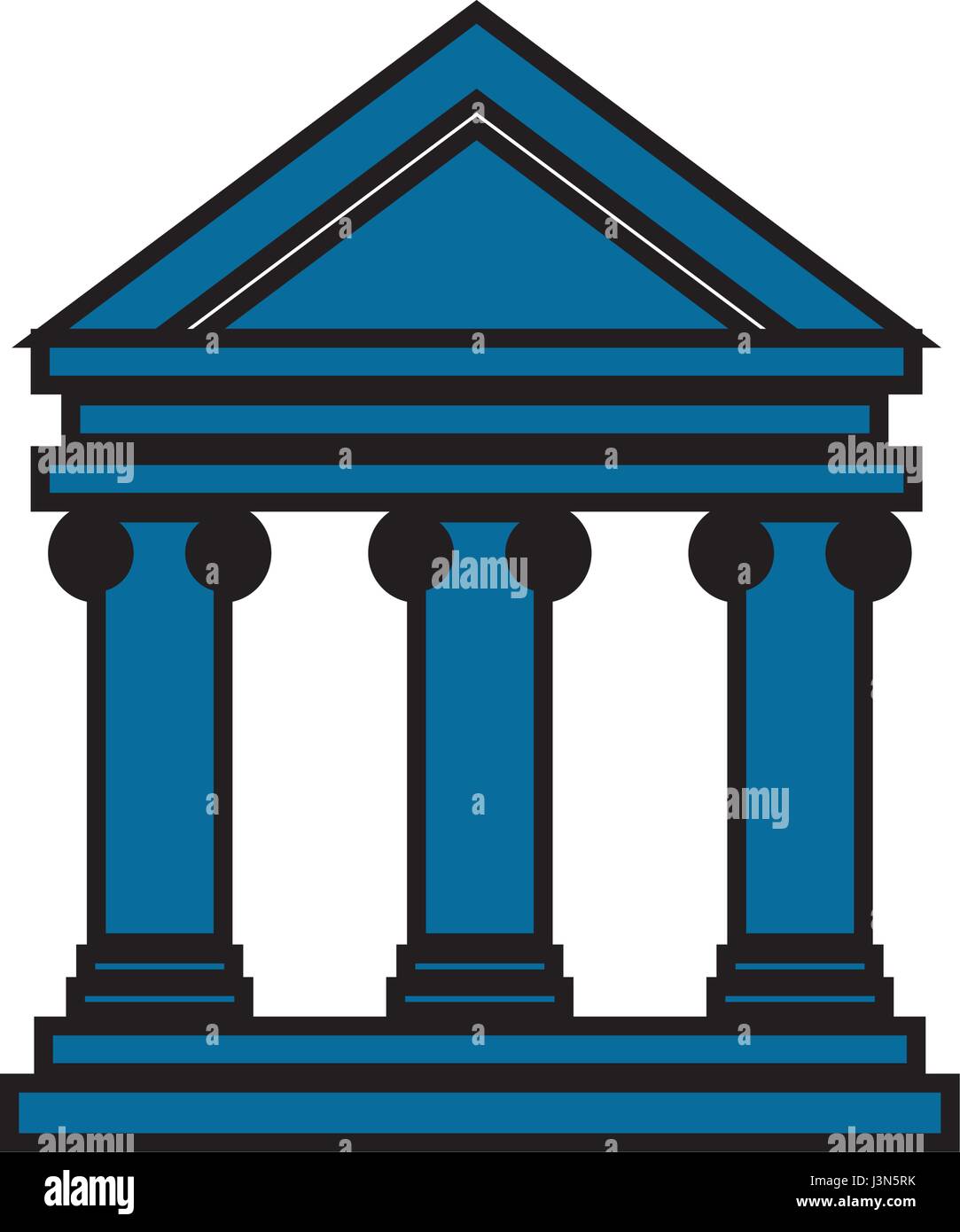 Bank building symbol Stock Vector Image & Art - Alamy