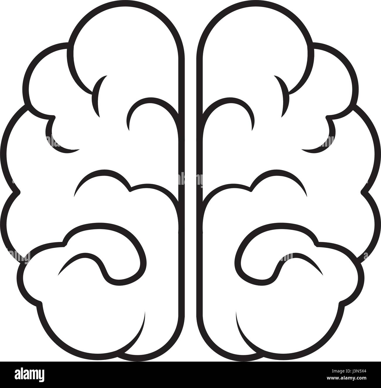 Human brain symbol Stock Vector Image & Art - Alamy