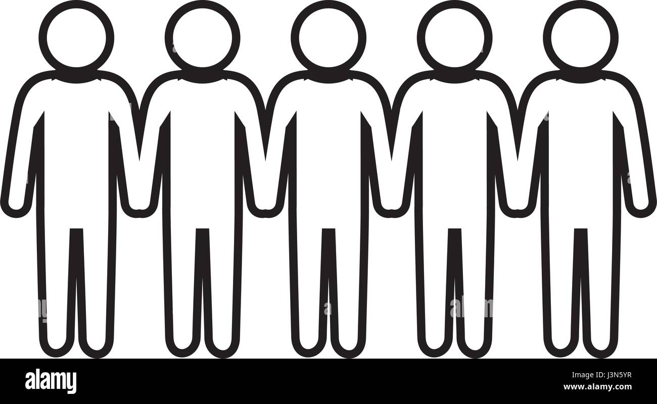 Teamwork pictogram symbol Stock Vector Image & Art - Alamy