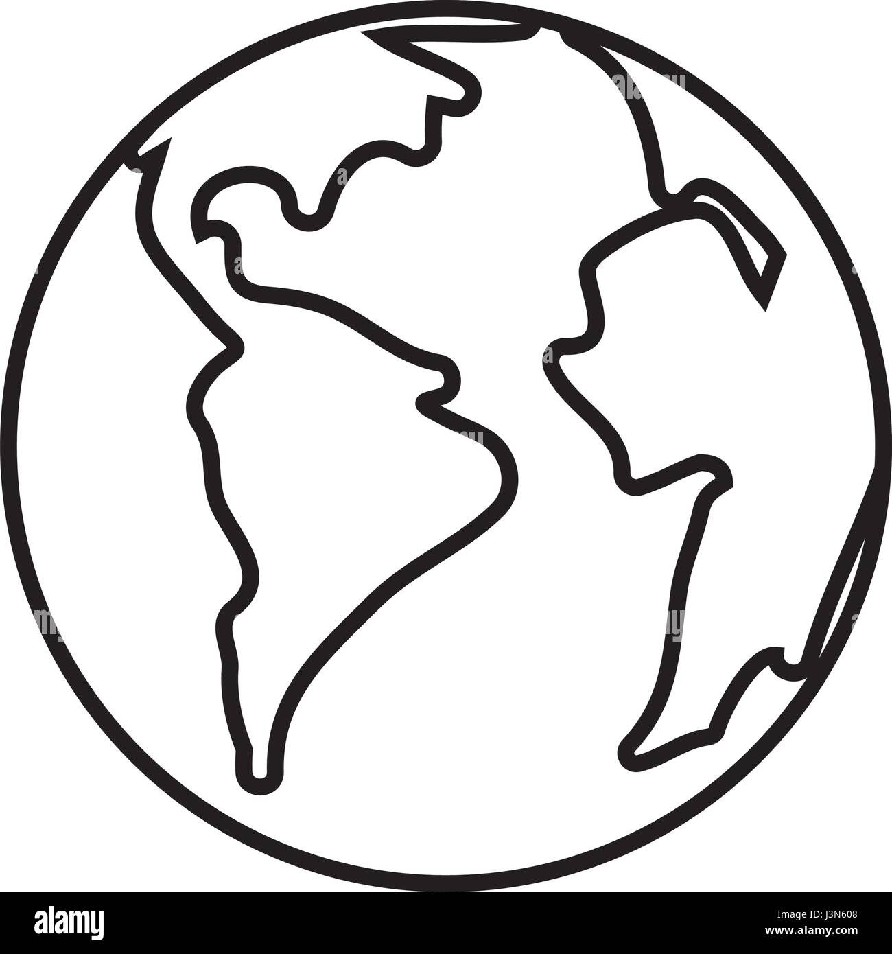 White world icon Stock Vector Images - Alamy