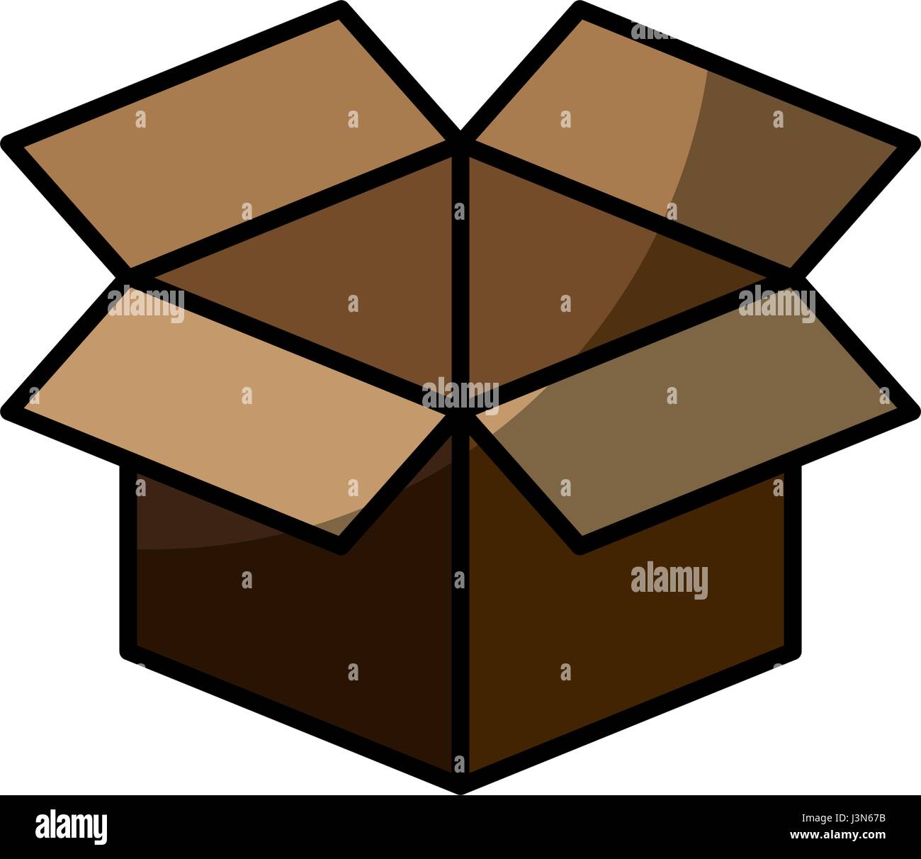 carton box icon Stock Vector Image & Art - Alamy