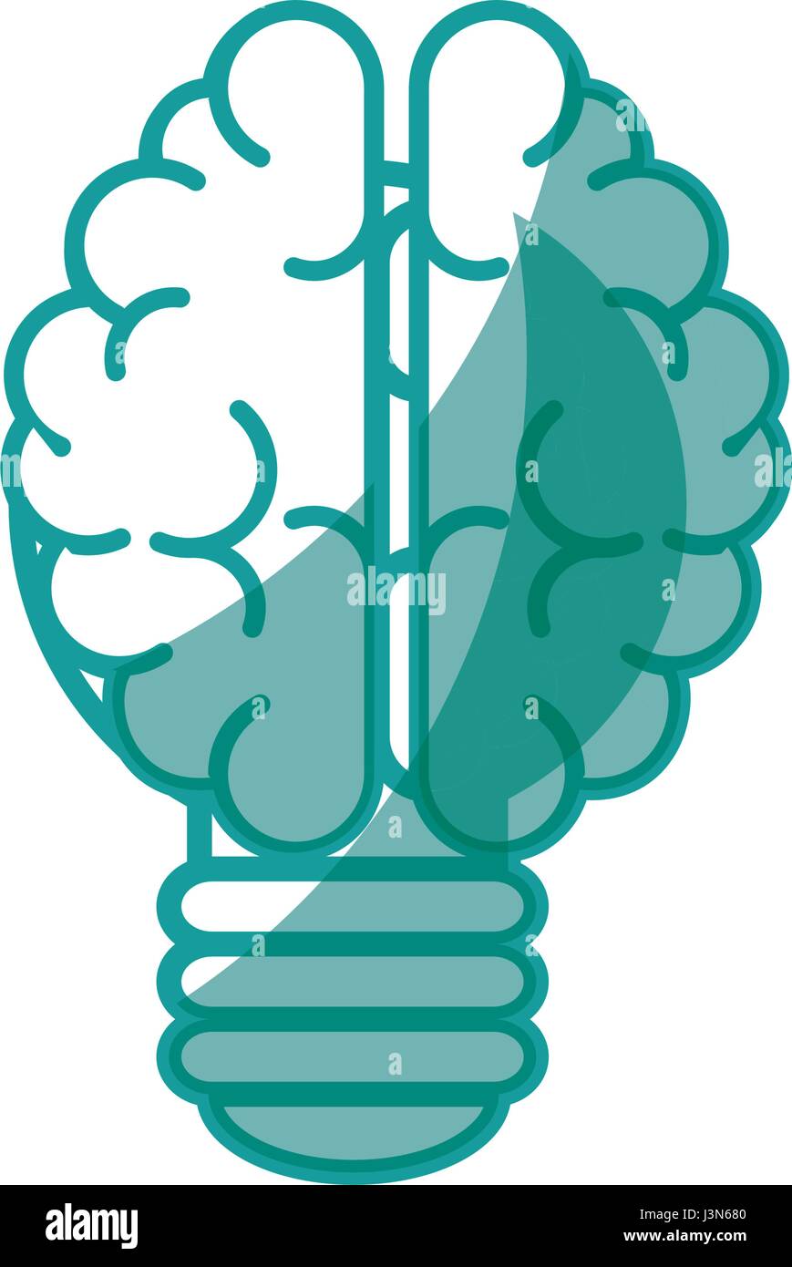 brain bulb icon Stock Vector Image & Art - Alamy