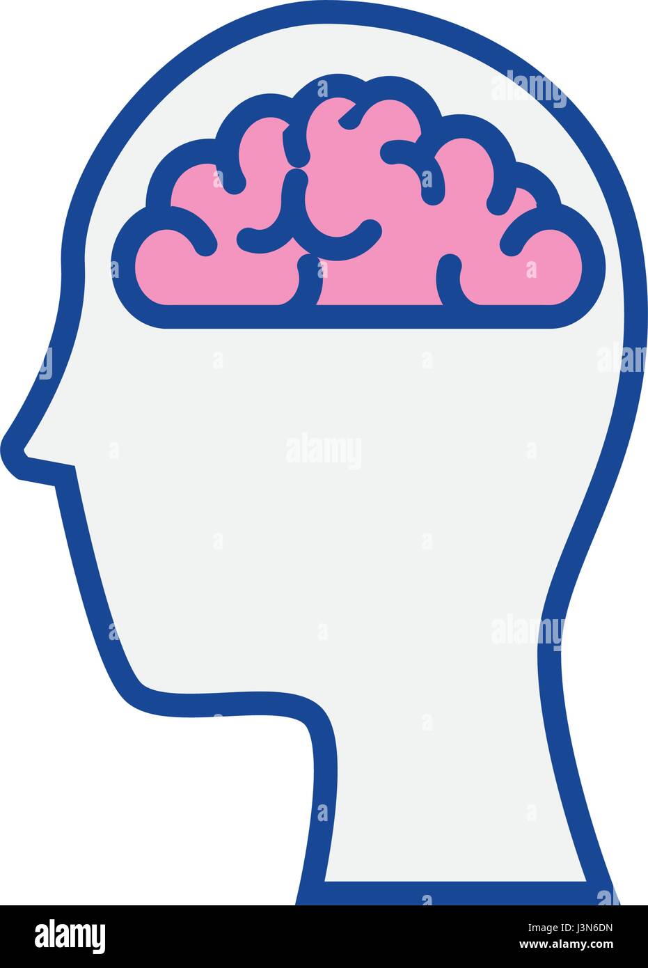 head with brain icon Stock Vector Image & Art - Alamy