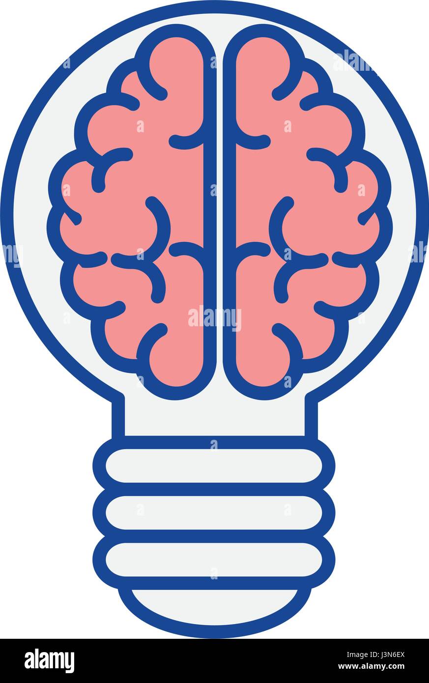 brain bulb icon Stock Vector Image & Art - Alamy