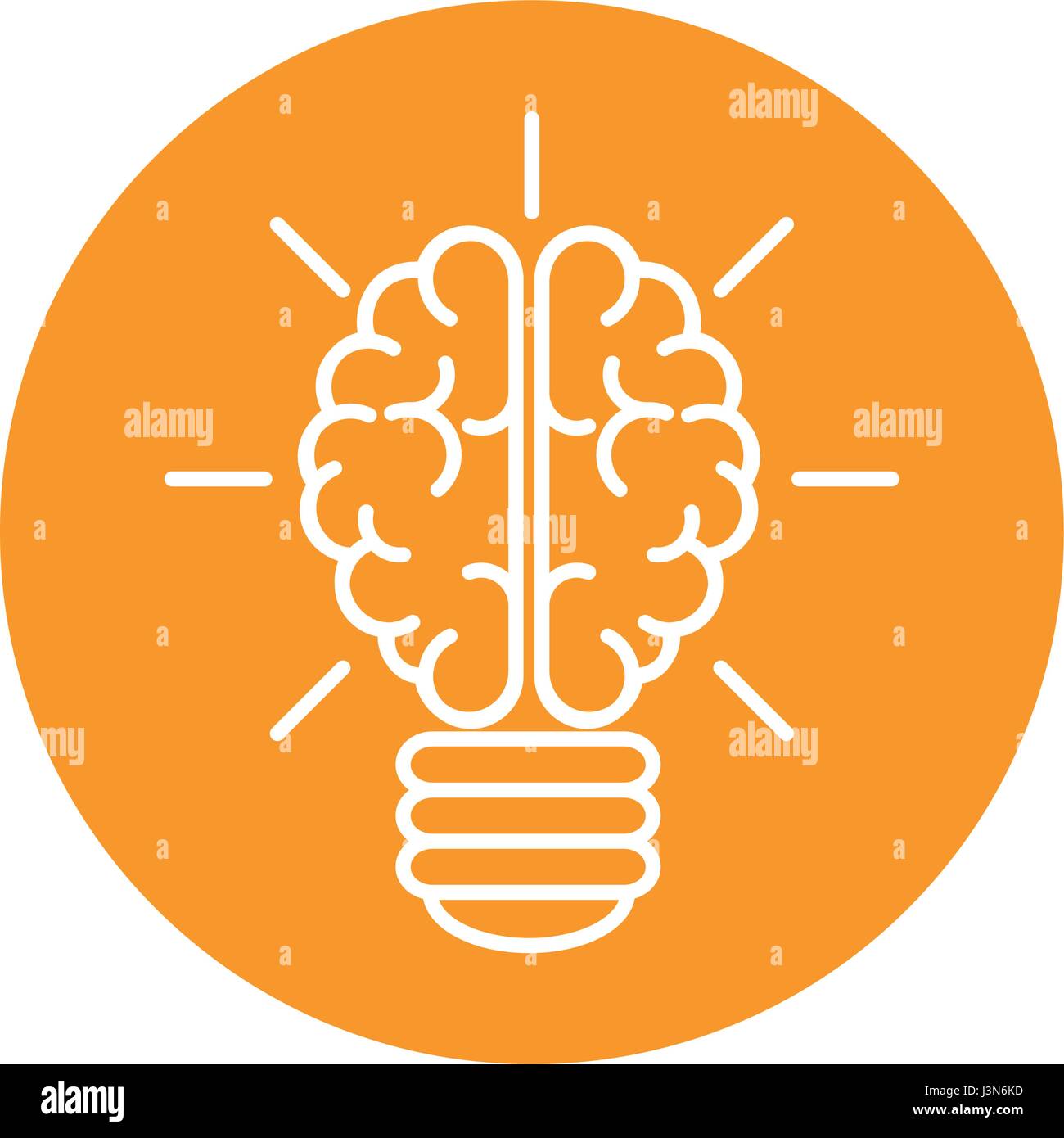 Brain Bulb Vector