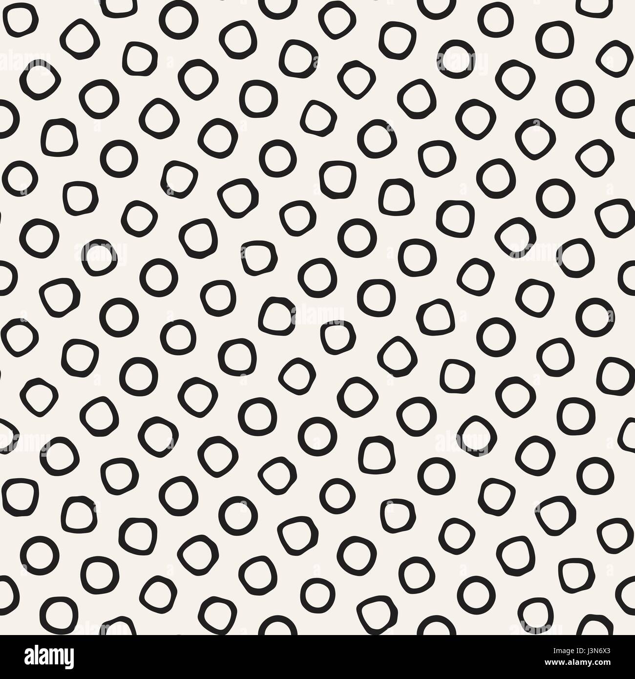 Stylish Doodle Scattered Shapes. Artistic Hand Drawn Texture. Vector ...