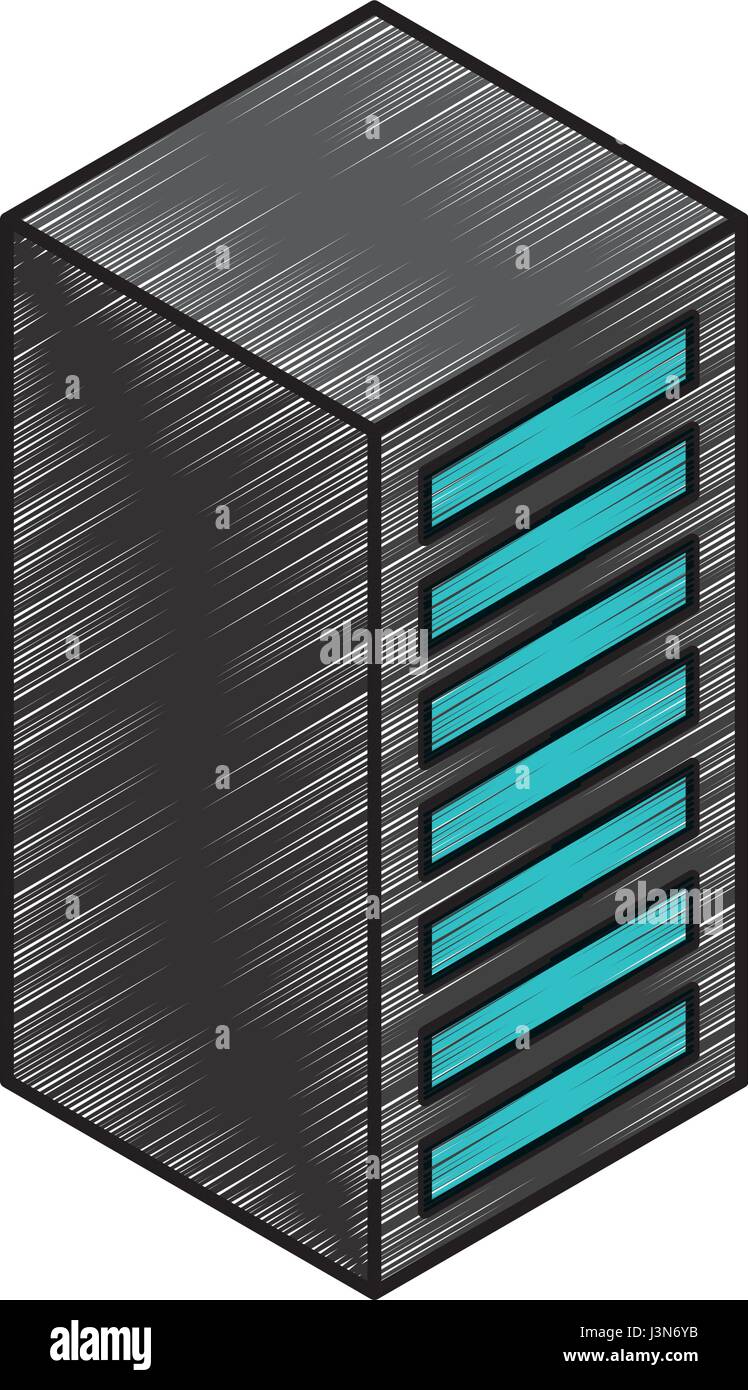 server tower isometric icon Stock Vector Image & Art - Alamy