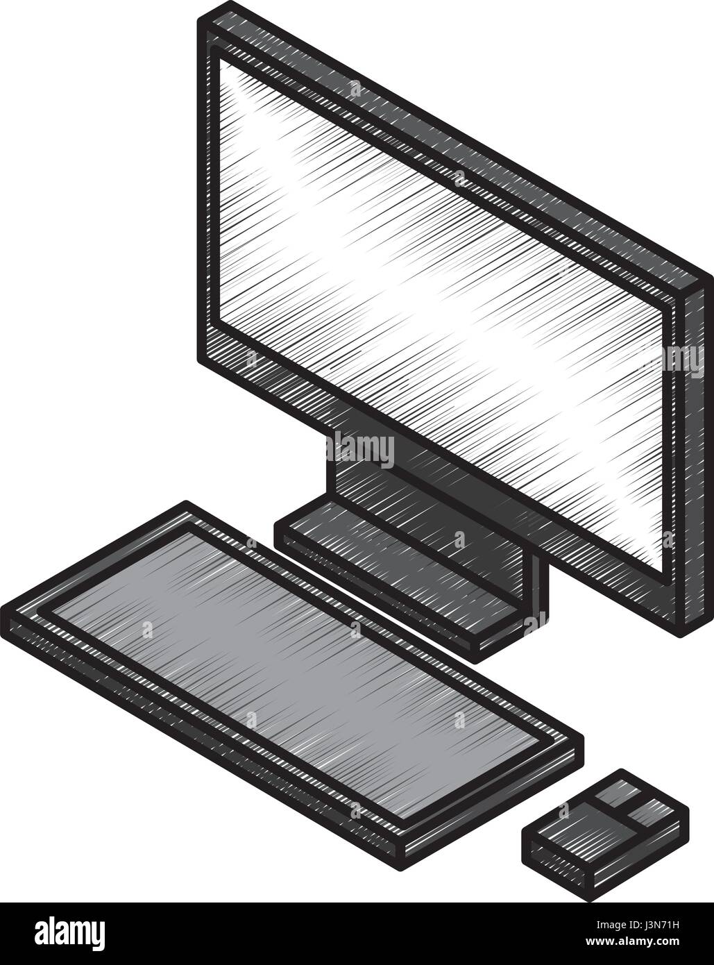 desktop computer isometric icon Stock Vector Image & Art - Alamy