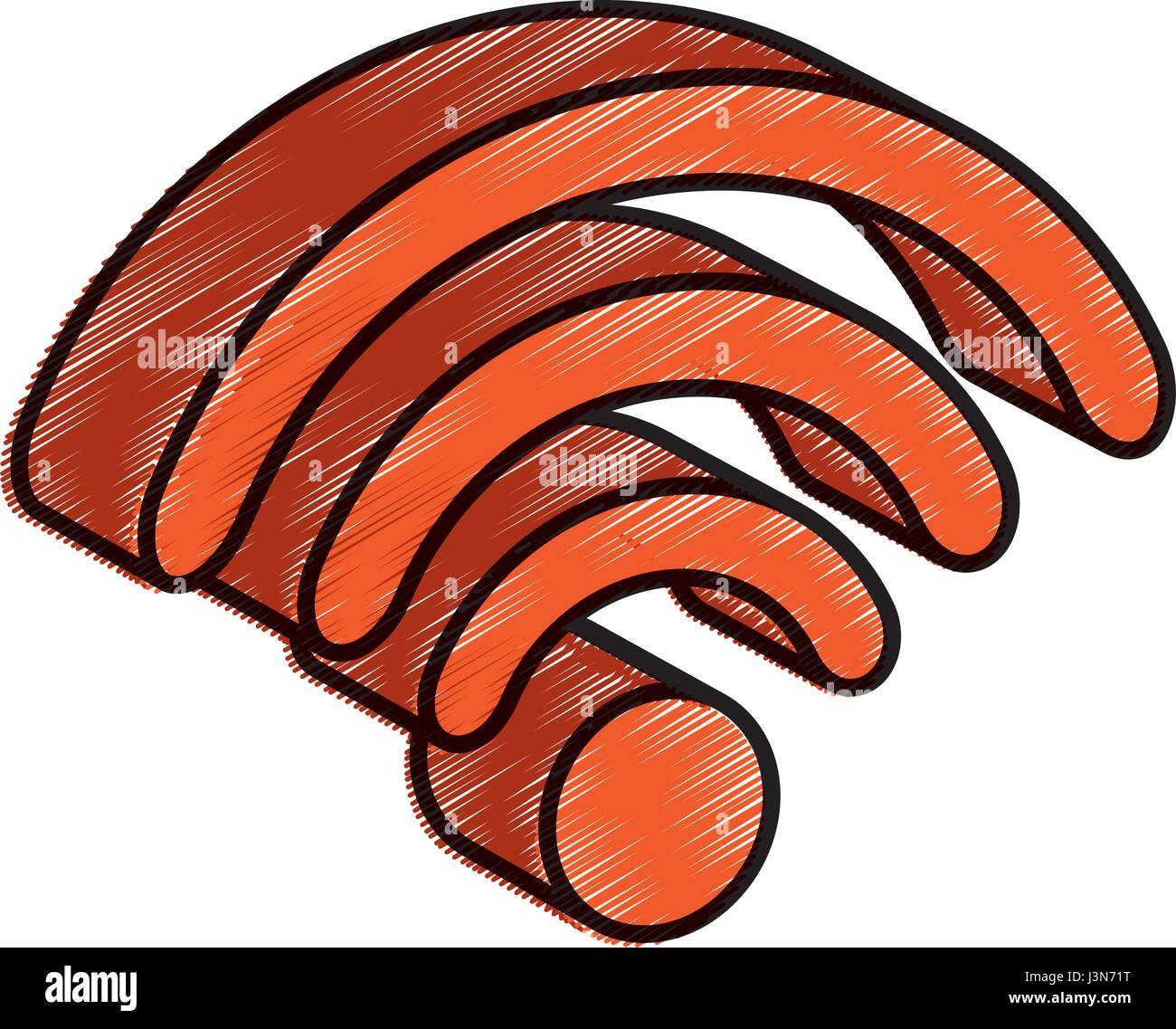 Wifi Signal Isometric Icon Stock Vector Image And Art Alamy