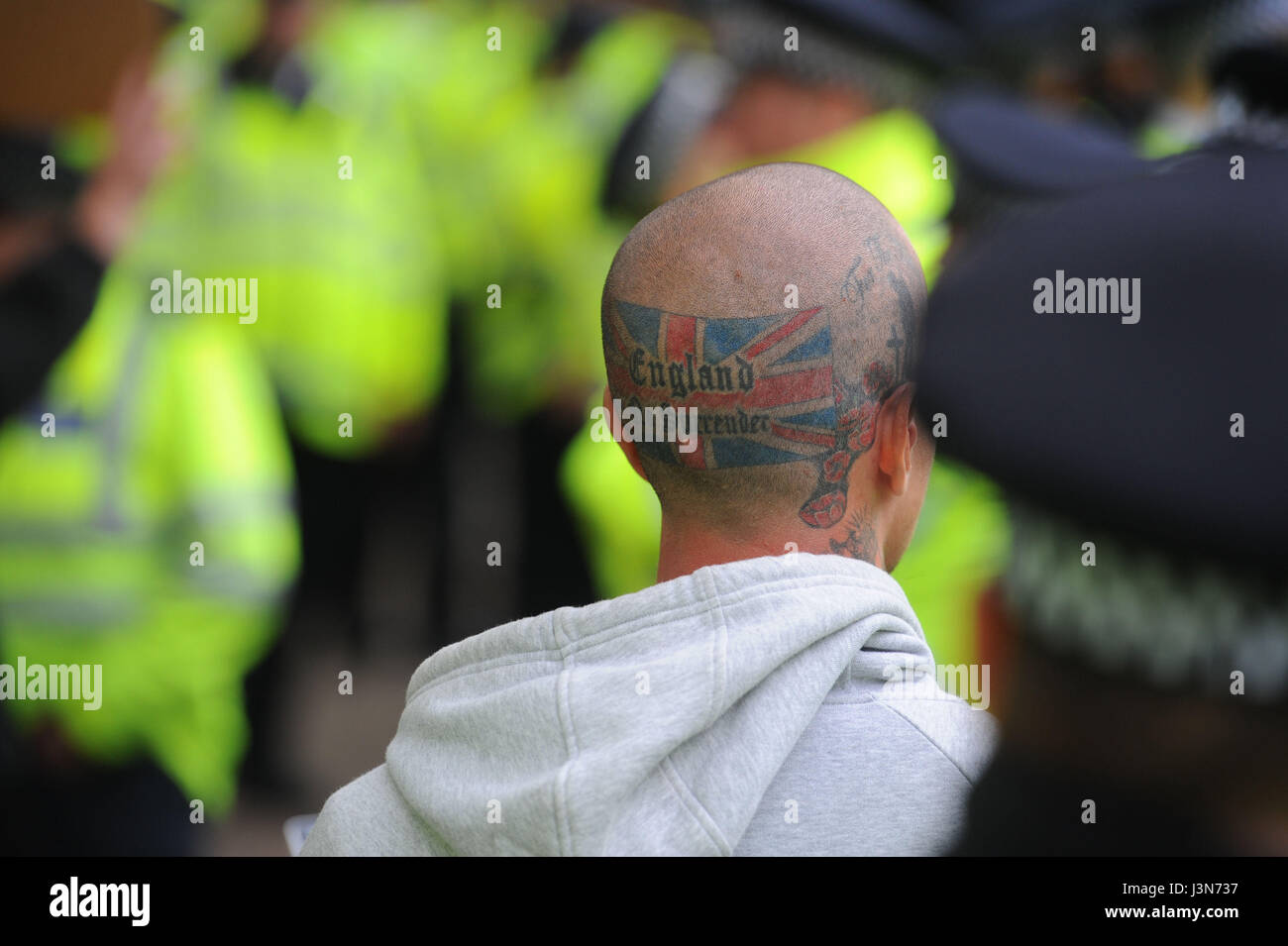 Waving Irish Flag Tattoo