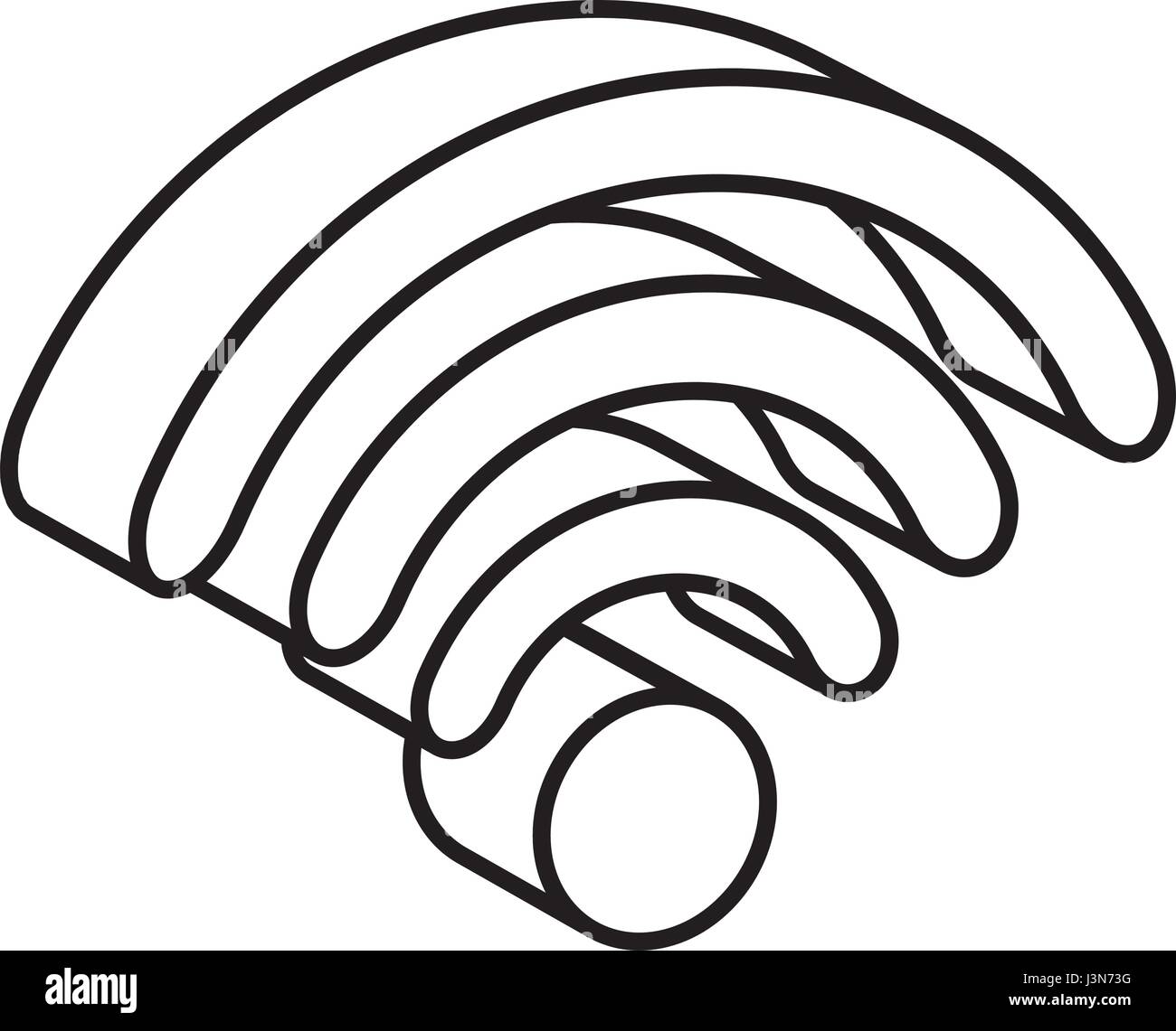 wifi signal isometric icon Stock Vector Image & Art - Alamy