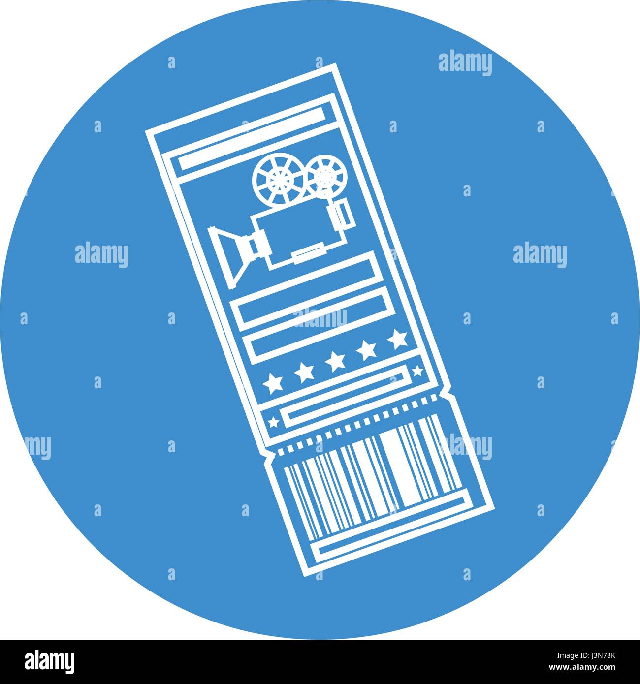 cinema ticket icon Stock Vector Image & Art - Alamy