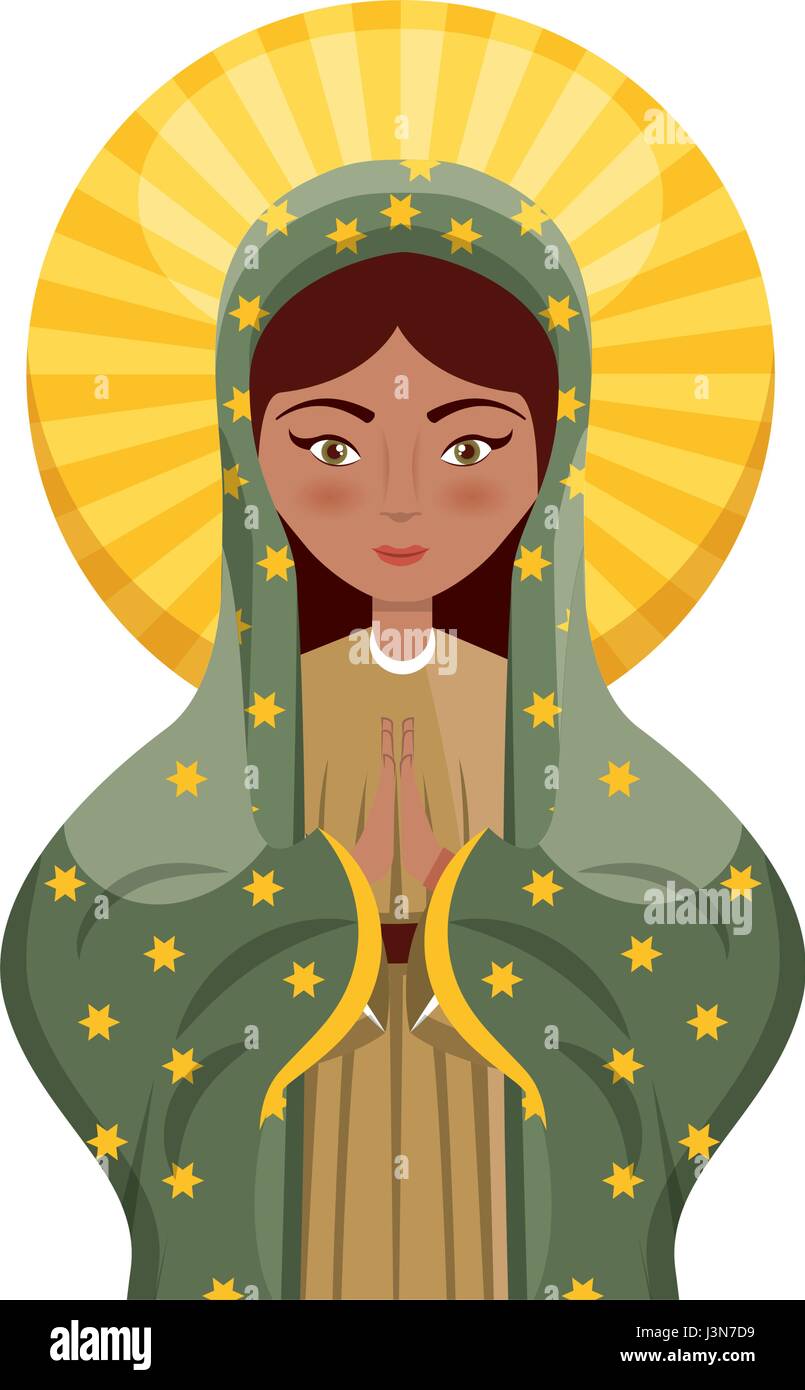 Holy virgin mary icon Stock Vector Image & Art - Alamy