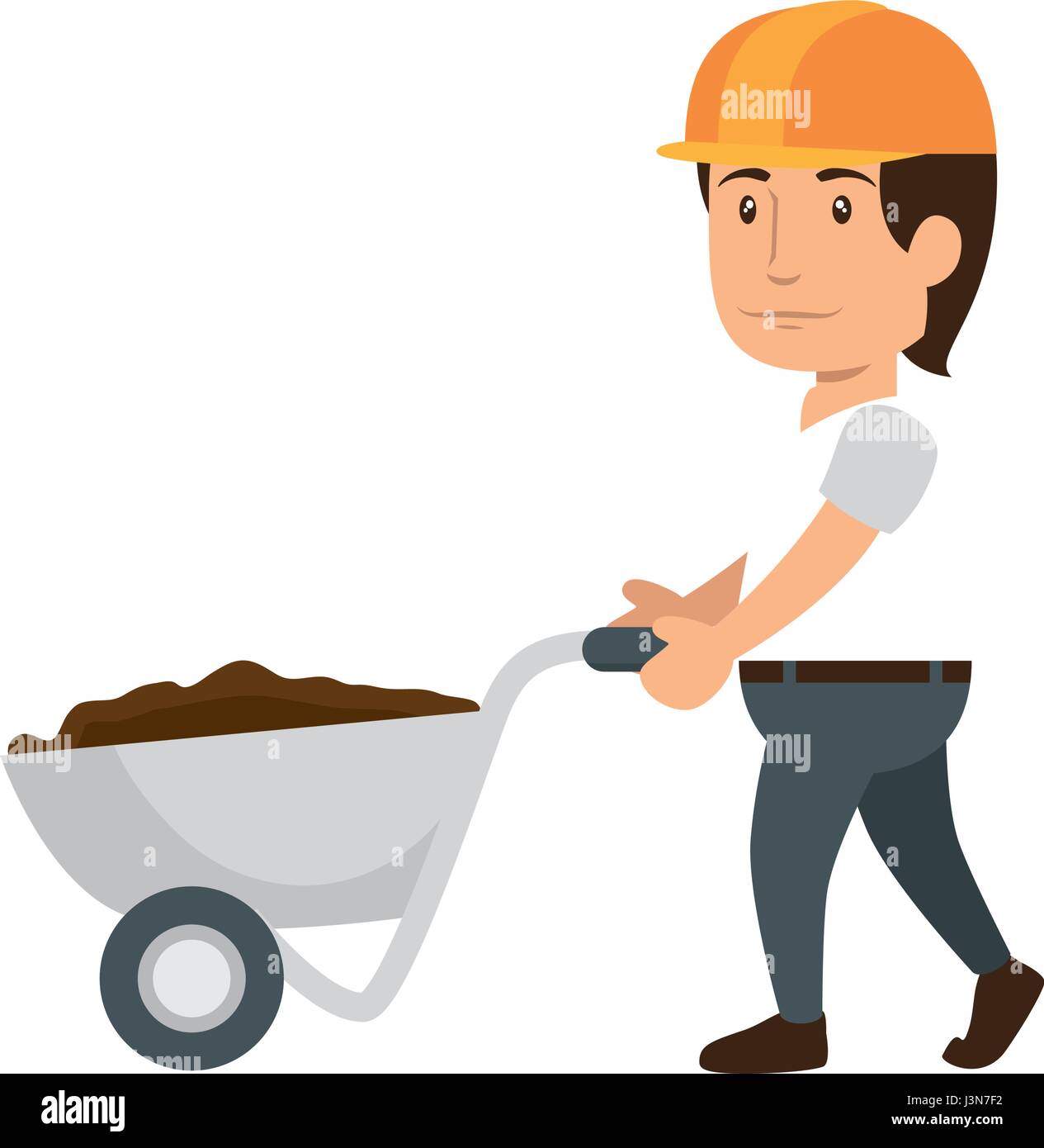Wheelbarrow icon under construction hi-res stock photography and images ...