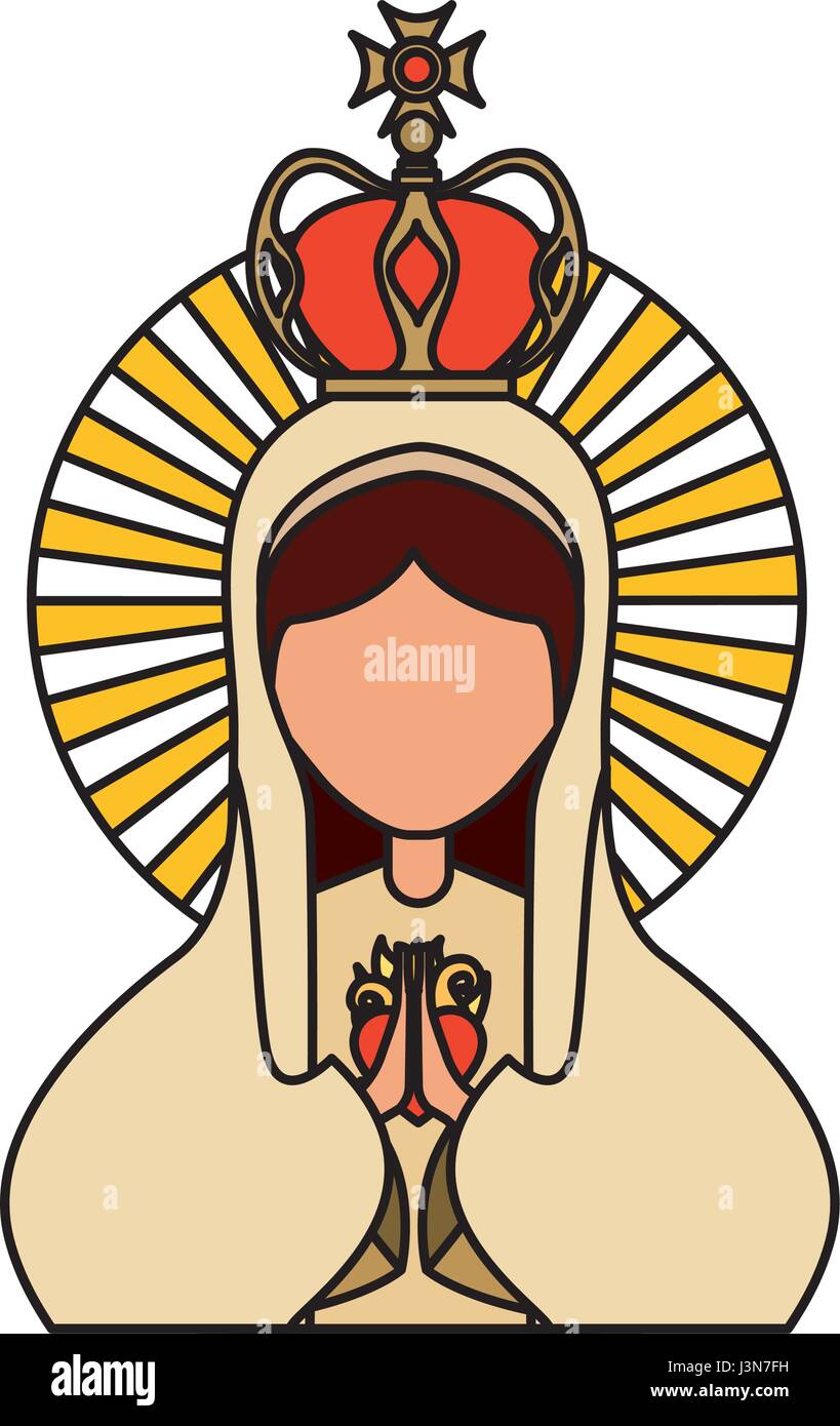 Our lady of the sign mary Stock Vector Images - Alamy