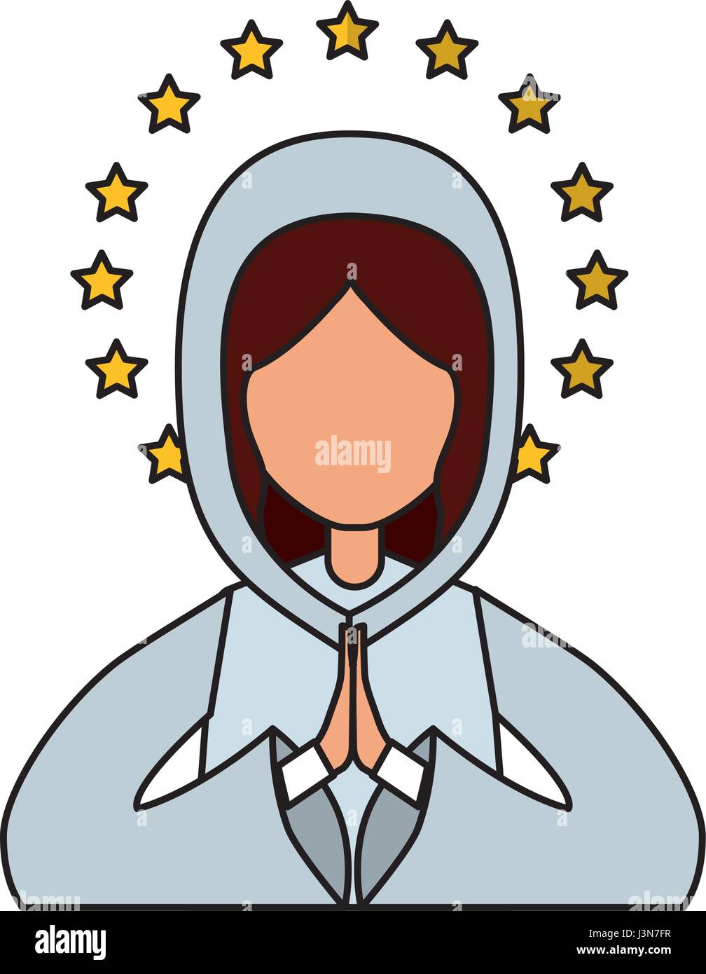 Holy virgin mary icon Stock Vector Image & Art - Alamy