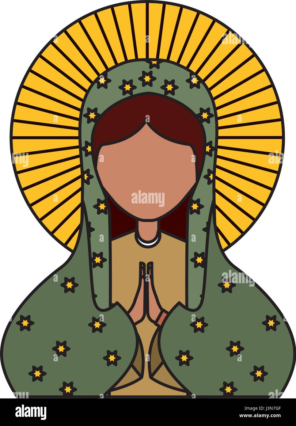 Our lady of the sign mary Stock Vector Images - Alamy