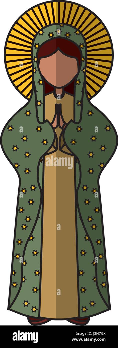 Holy virgin mary icon Stock Vector Image & Art - Alamy