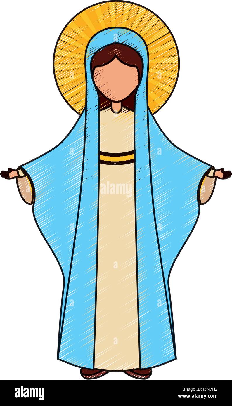 Holy virgin mary icon Stock Vector Image & Art - Alamy