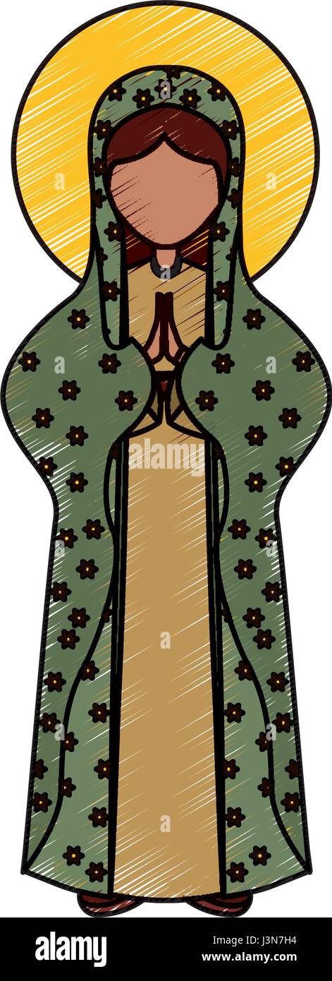 Holy virgin mary icon Stock Vector Image & Art - Alamy